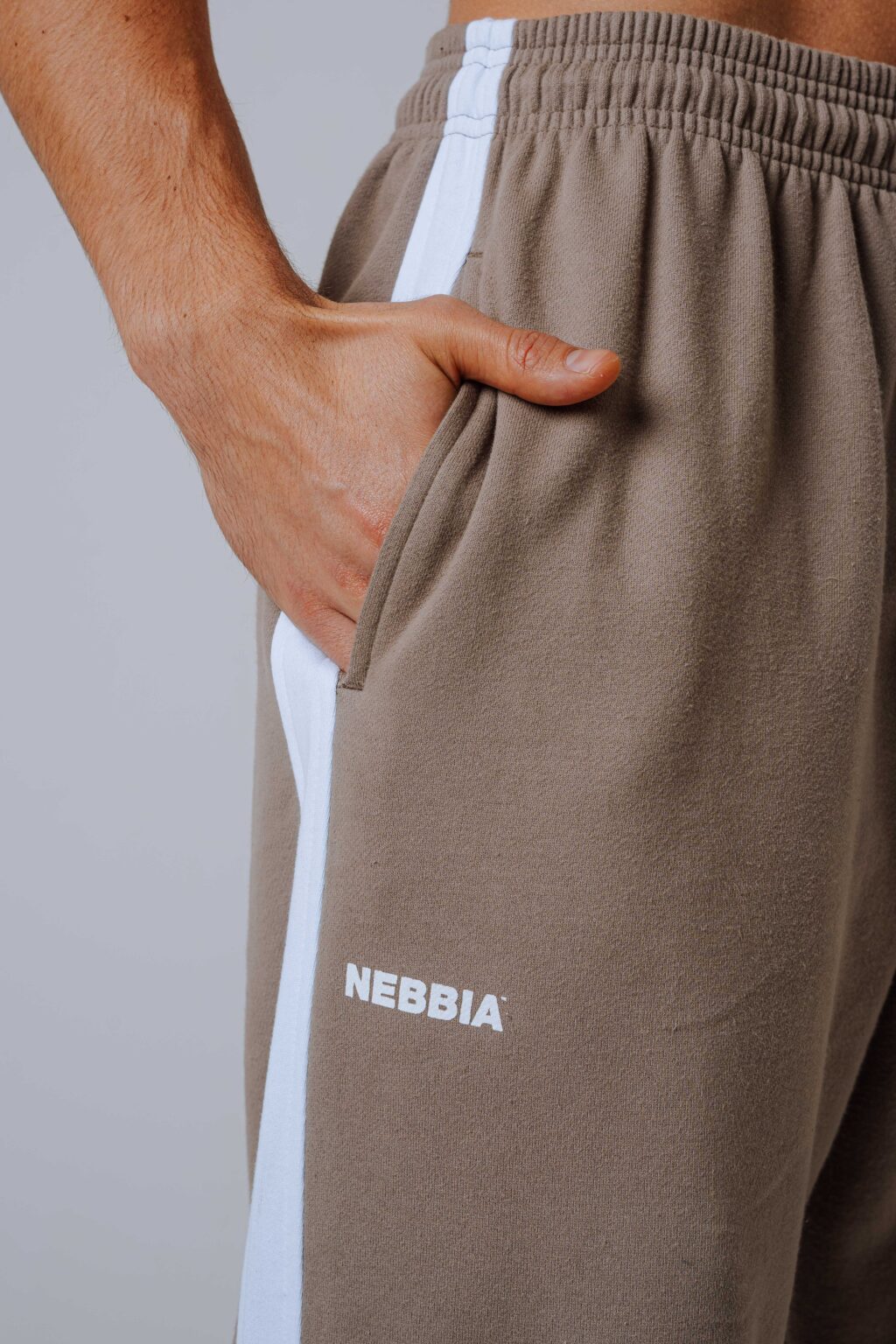 Relaxed Sweatpants POWER 904 Light brown ash - NEBBIA